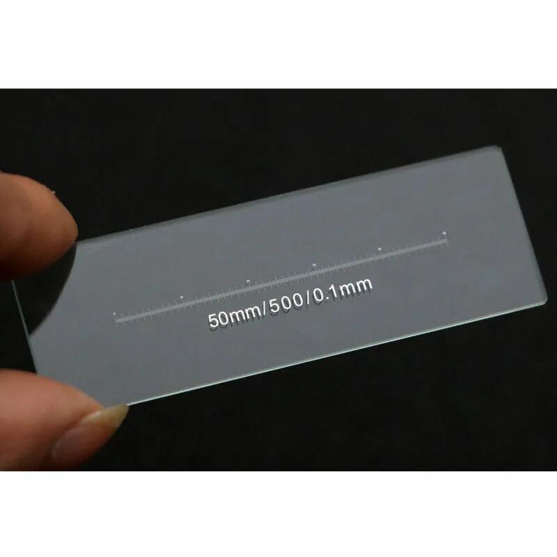 Microscope-Stage-Micrometer-0-1mm-Ruler-50mm-Slides-Calibration-Scale ...