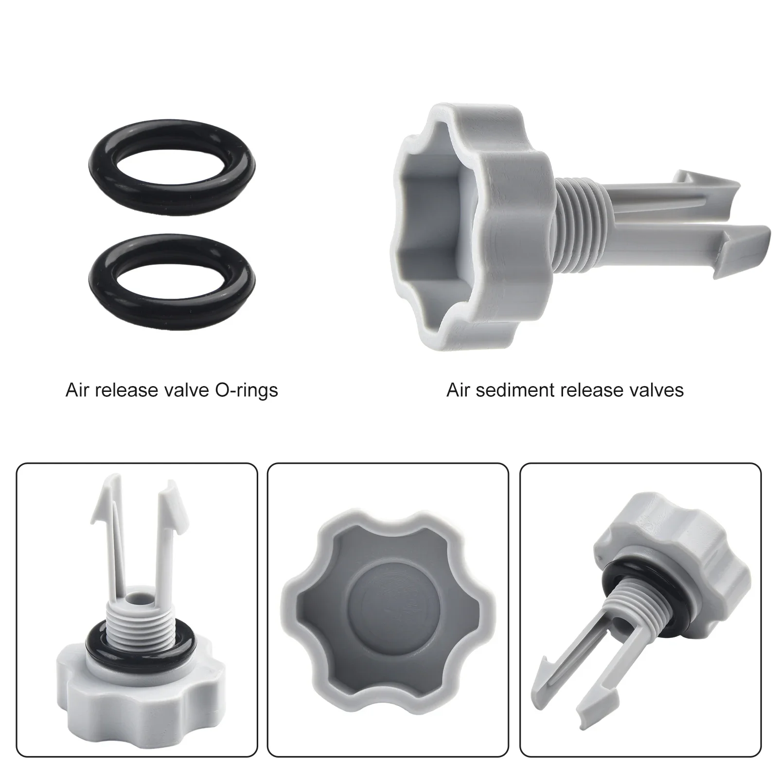 2-Sets-Exhaust-Valves-For-Intex-10460-10264-Air-Release-Valves-With-O ...