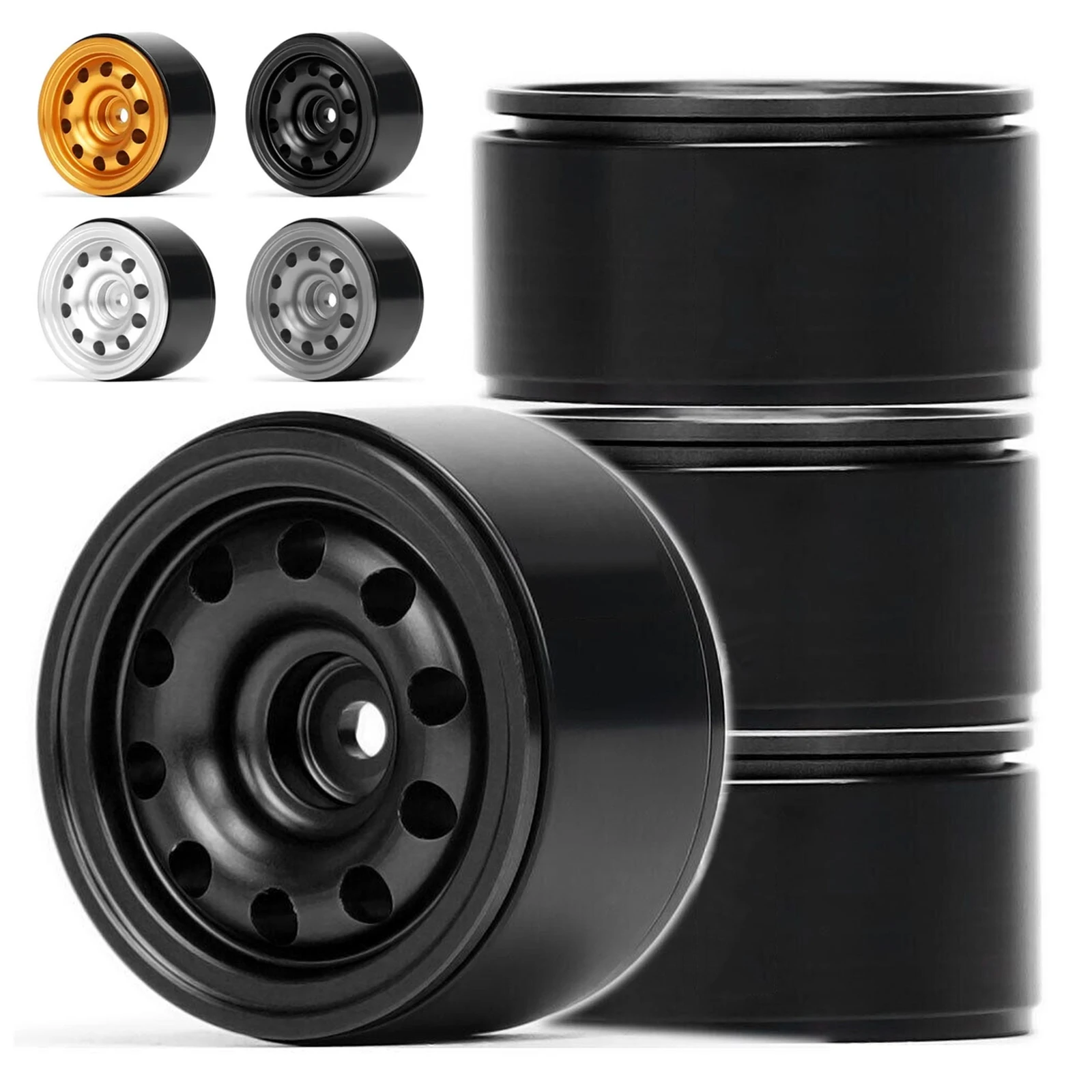 1-0-Beadlock-Wheel-RC-Hub-Wheel-Rim-Alloy-Micro-Mini-Crawler-for-RC-Car ...