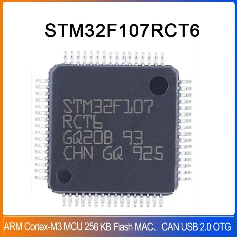 1-5PCS-STM32F107RCT6-LQFP100-STM32F107-RCT6-STM32-ARM-Cortex-M3-32-bit-Microcontroller-MCU-with ...