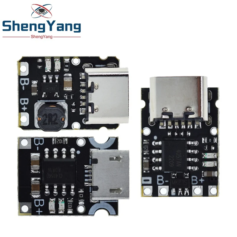 Type-C USB TP4057 1A Lithium Battery Charging Protection Board Module ...