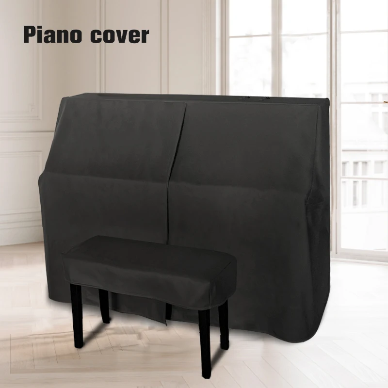 Waterproof, washfree, piano dust cover, full cover, black simple stool ...