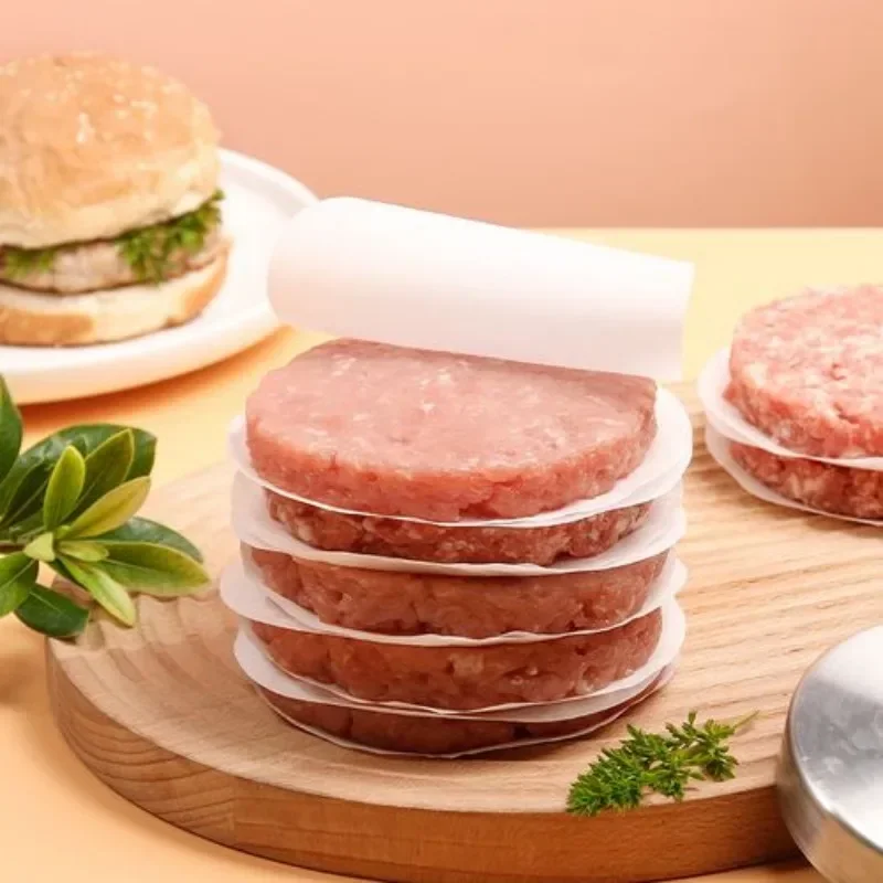 100Pcs-11CM-Burger-Patty-Paper-Meat-Separator-Oil-proof-Wax-Disposable ...