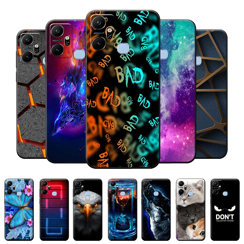 Case-For-Infinix-Smart-6-Plus-Case-X6823C-Cartoon-Silicone-Back-Cover ...