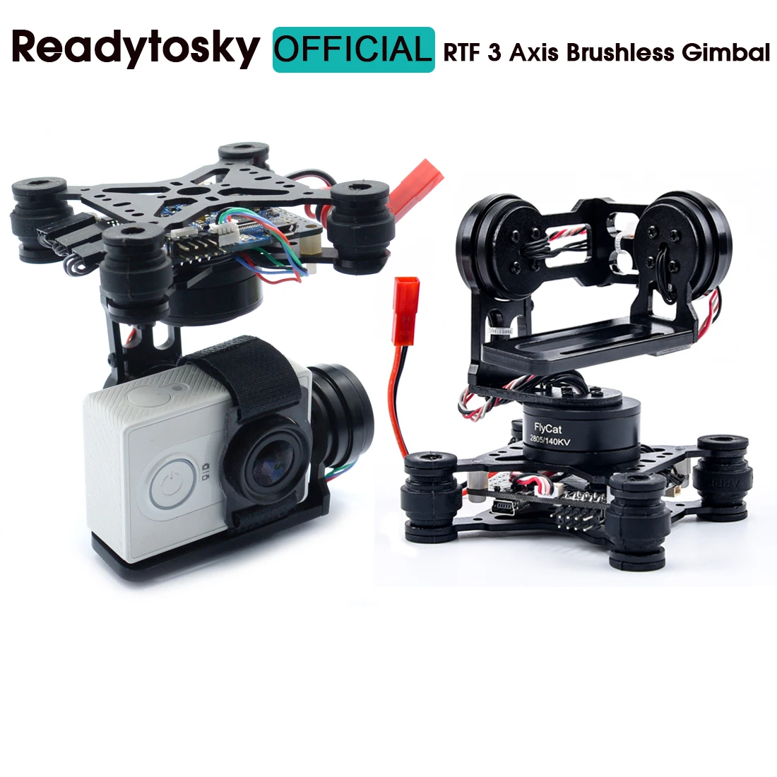 RTF 3 Axis 3Axis Brushless Gimbal / 2204 2208 140kv Motor / Storm32 ...