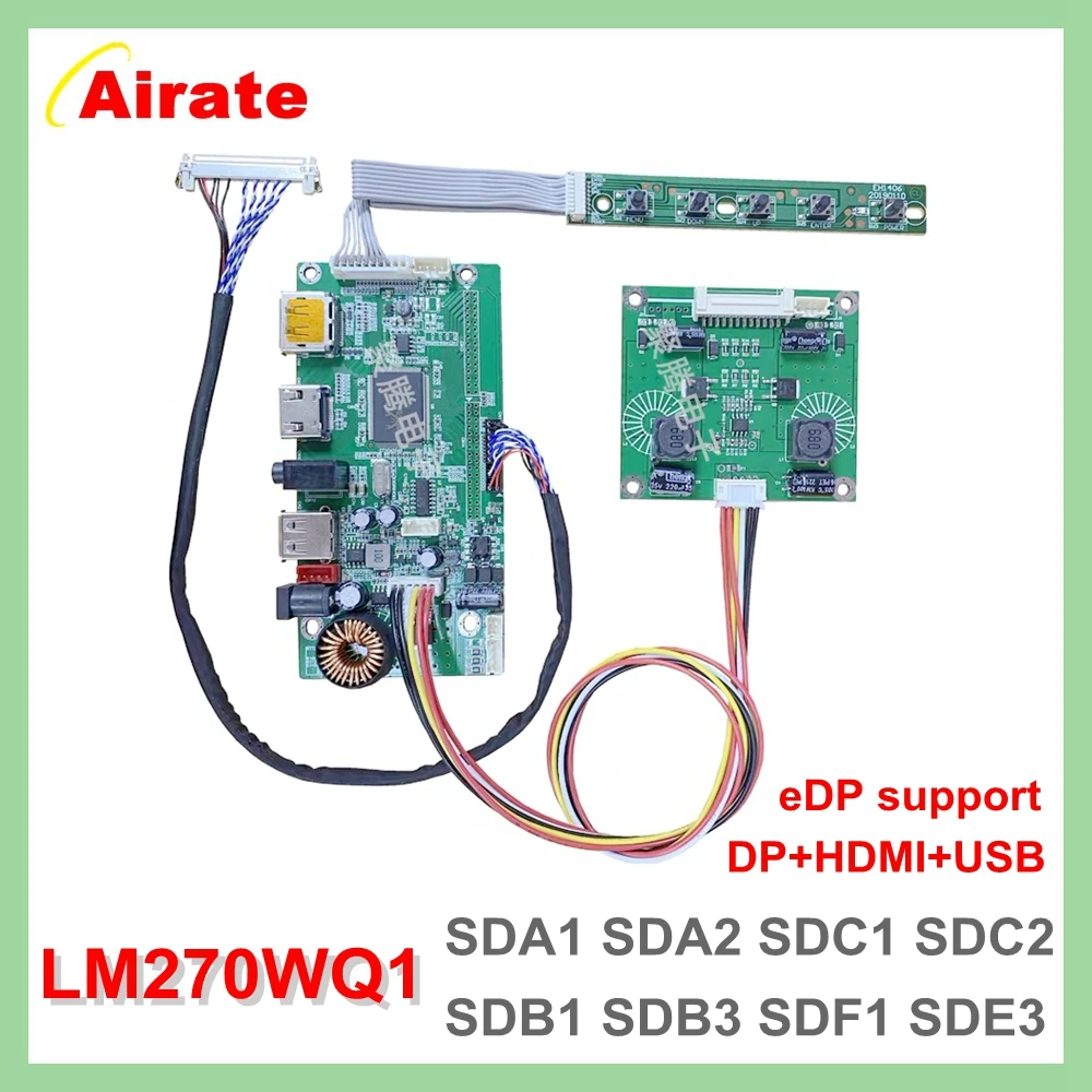 27 Inch DP+HDMI+USB To EDP Drive Board LM270WQ1-SDC2/LM270WQ1-SDA2 ...