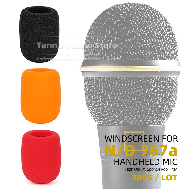 2 pçs para ev electro voz n \ d767a n \ d nd 767a microfone escudo pop ...