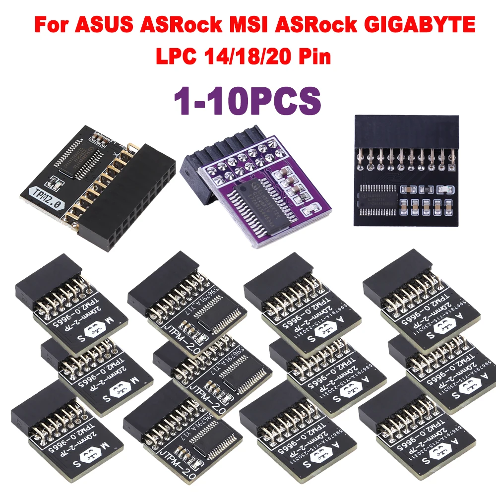 10/5/3/1PCS TPM 2.0 Encryption Security Module Board 4GB For ASUS ...