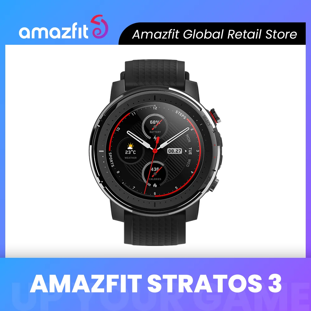 Amazfit Stratos 3 Smartwatch Gps 5atm Music Heart Rate Dual Core ...