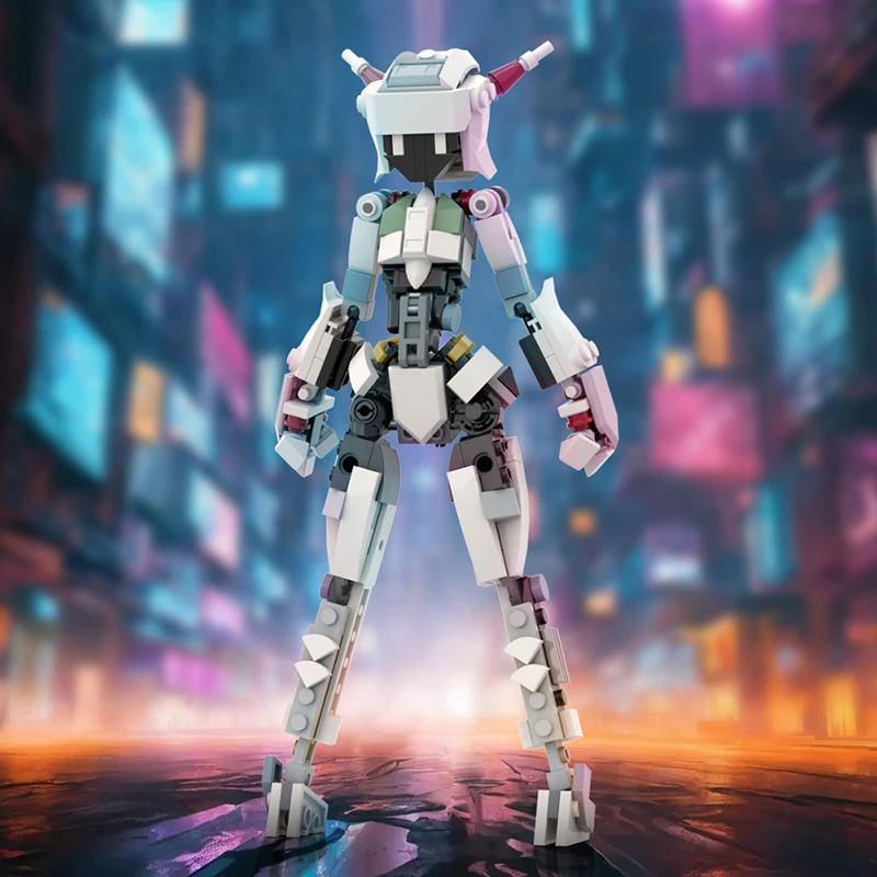 MOC-Mech-Girl-High-Tech-Machine-Bunny-Girl-Robot-Building-Blocks-Toys ...