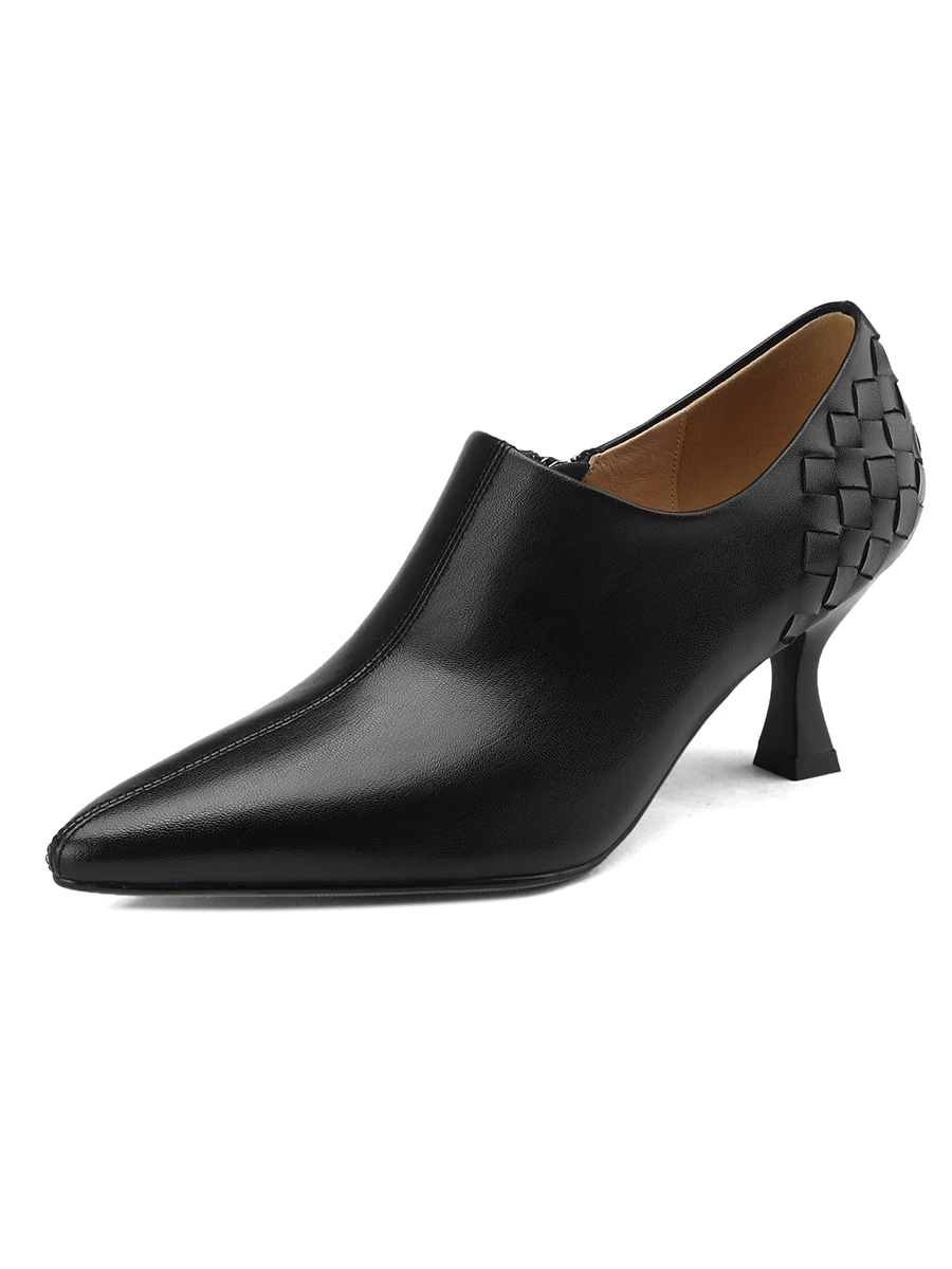 Women-Pumps-Genuine-Sheepskin-Leather-Retro-Pointed-Toe-High-Thin-Heel ...