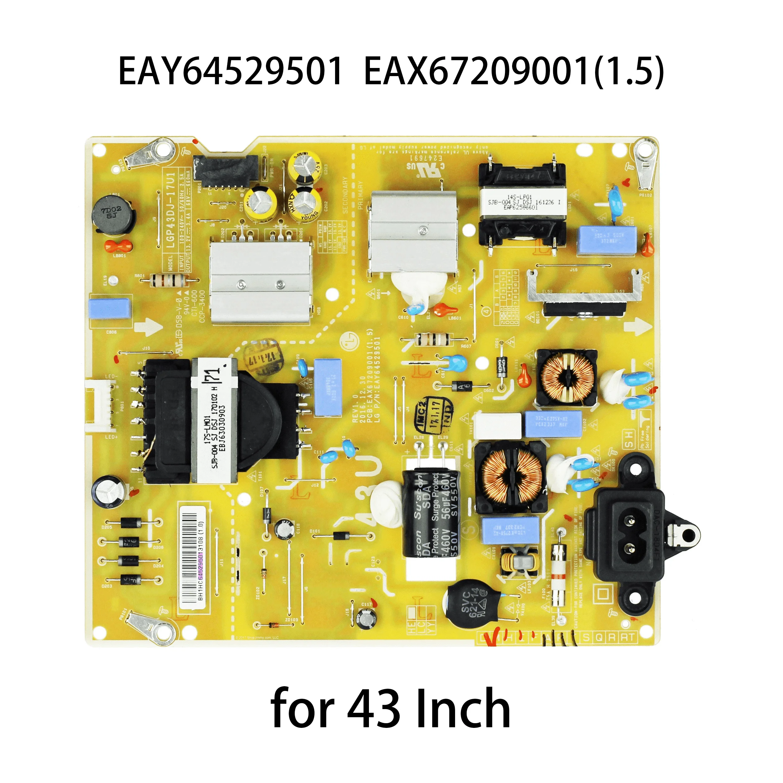 Original-Power-Supply-Board-EAY64529501-EAX67209001-1-5-for-LG-43-Inch ...