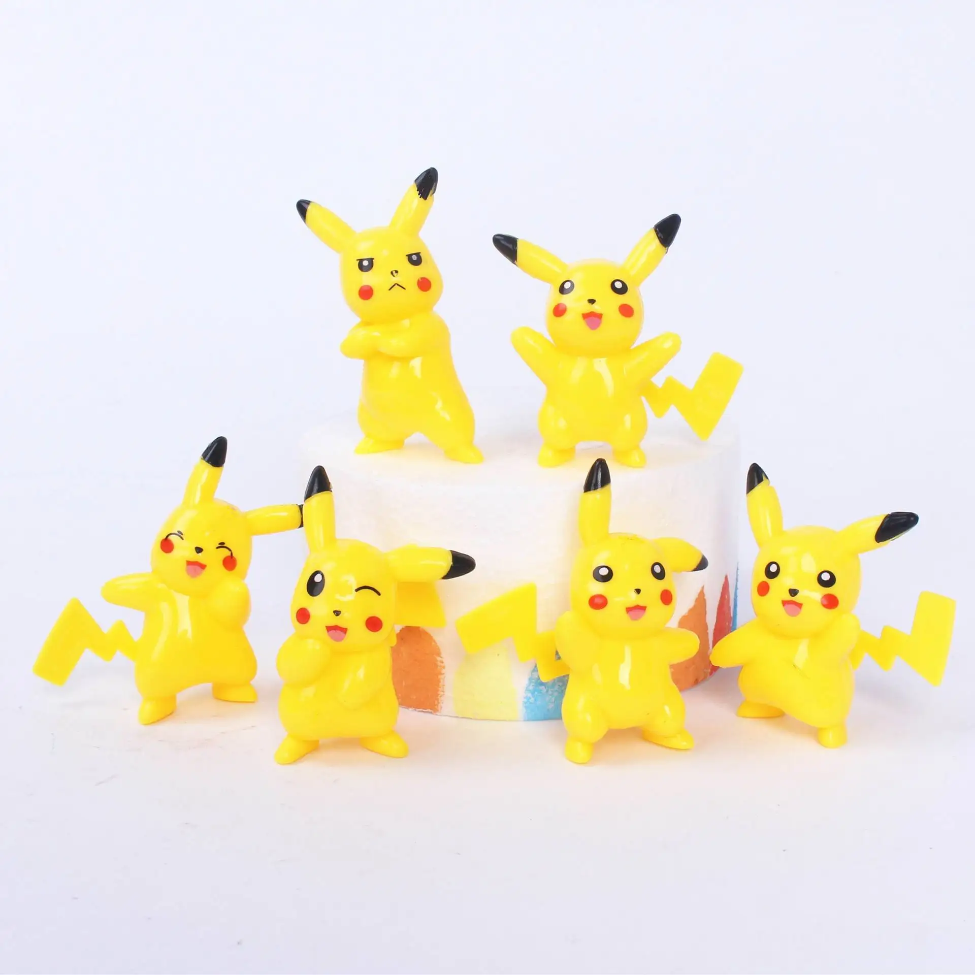 Kawaii Anime Pokemon Pikachu Plastic Action Figures Game Statue ...