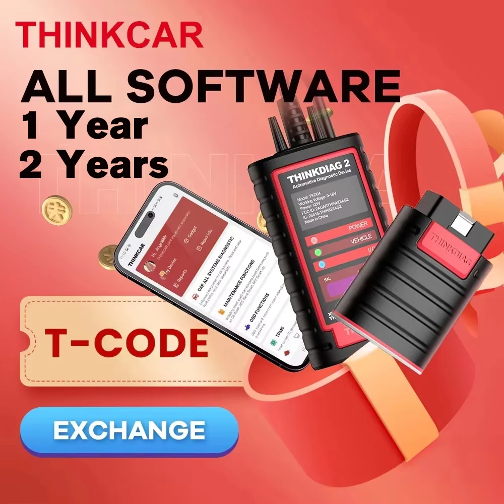 Thinkcar Thinkdiag 1 Thinkdiag 2 T-code All Software Renewal 1 Year ...