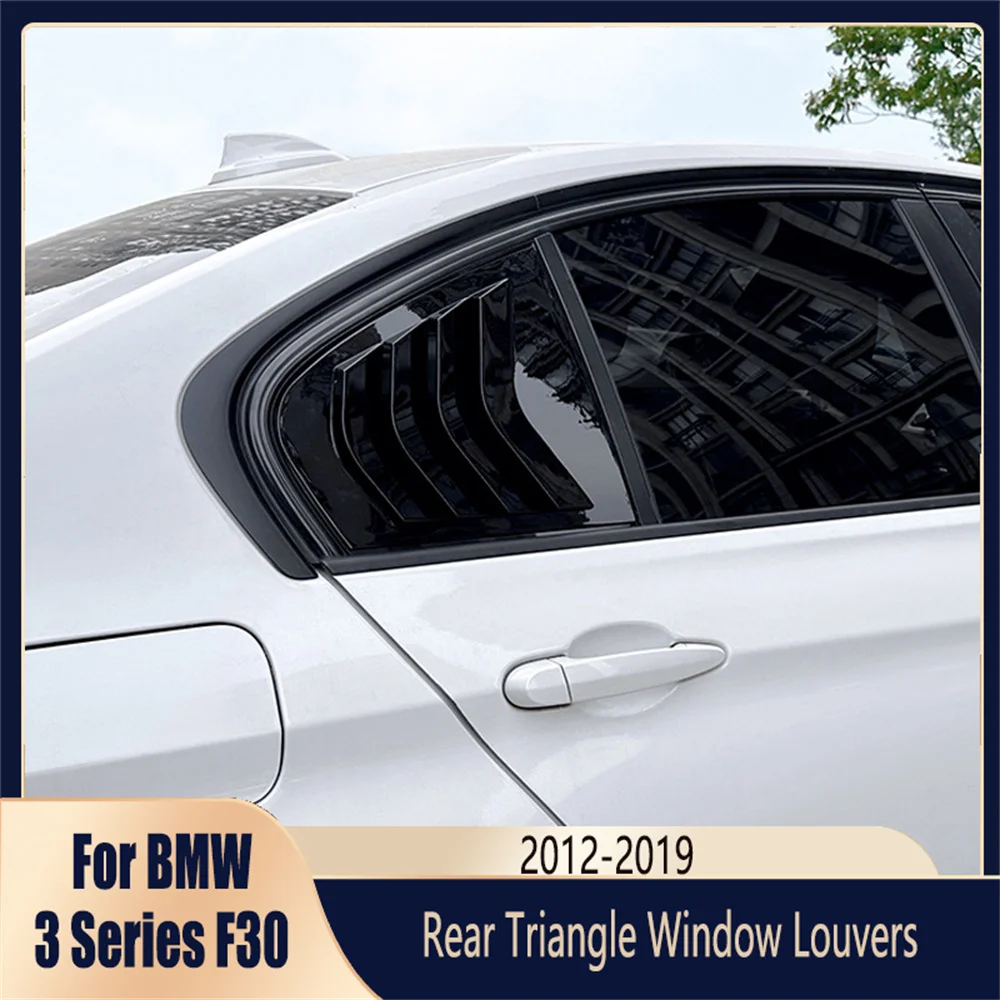 For-BMW-F30-Car-Styling-Rear-Window-Louvers-3-Series-318i-320d-320i ...
