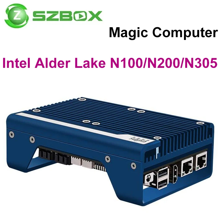 12th Gen Intel i3 N305 N100 N200 Magic Computer Mini PC 2*10G SFP 2 ...