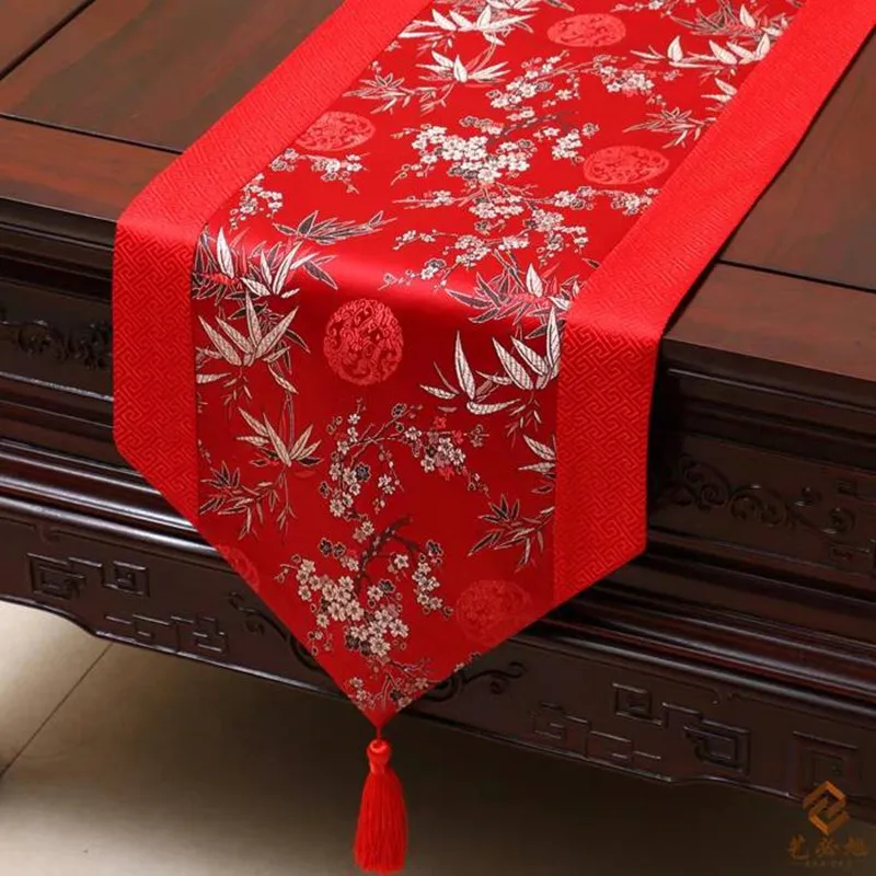 Chinese-Style-Satin-Table-Runner-classical-Table-Cloth-Home-Decor-Table ...