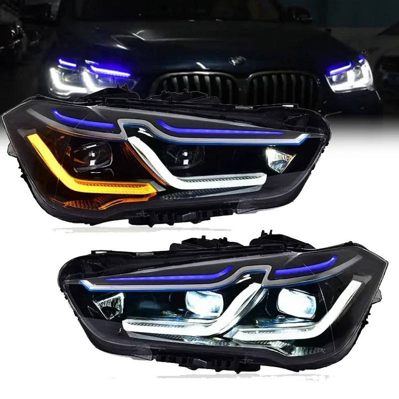 Car-Front-Lights-For-BMW-X1-LED-Headlight-2016-2021-F48-Headlamp ...