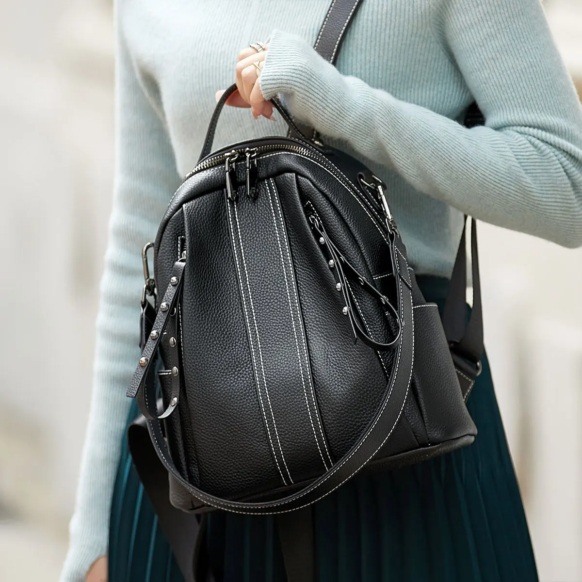 Zooler Original Full First Cow Skin Travel Bags 100% Real Leather ...