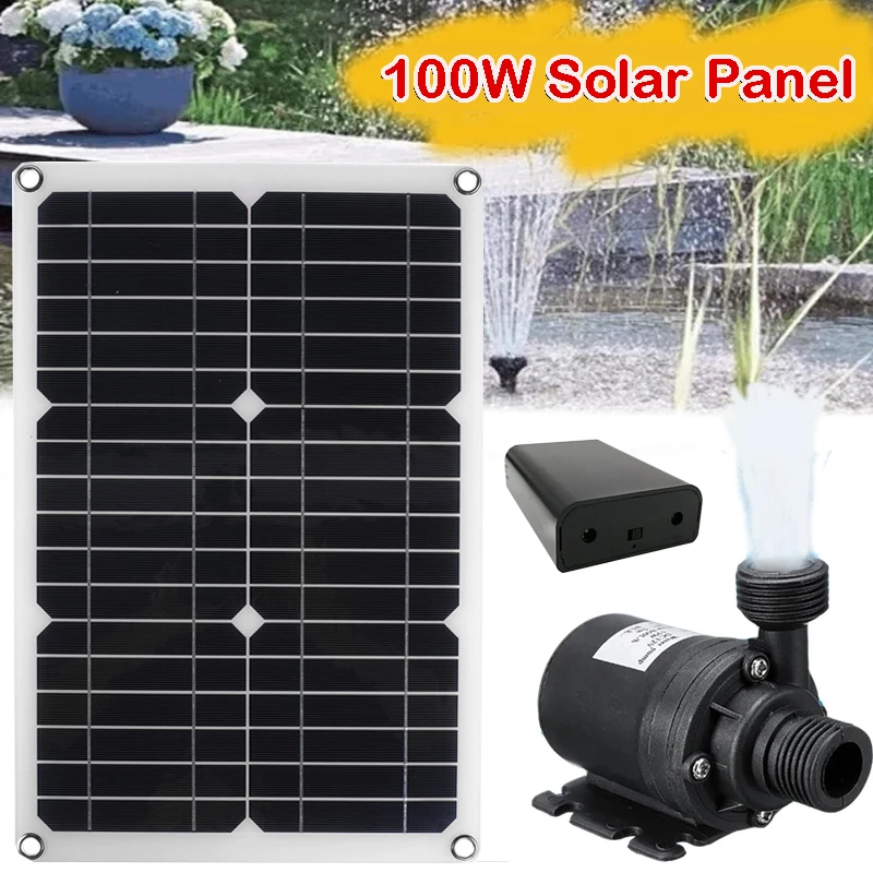 100W-800L-H-Aquarium-Tank-Pump-Solar-Power-Water-Pump-Continuous-Work ...
