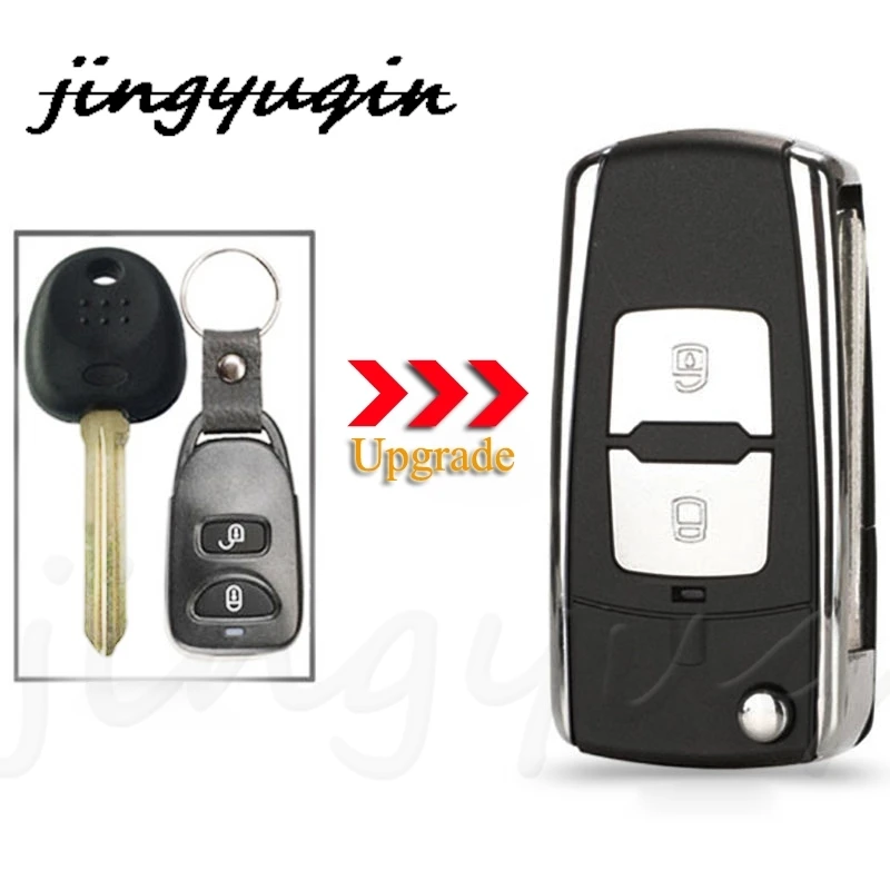 jingyuqin-2-BTN-Replacement-Modified-Flip-Folding-Remote-Car-Key-Shell ...