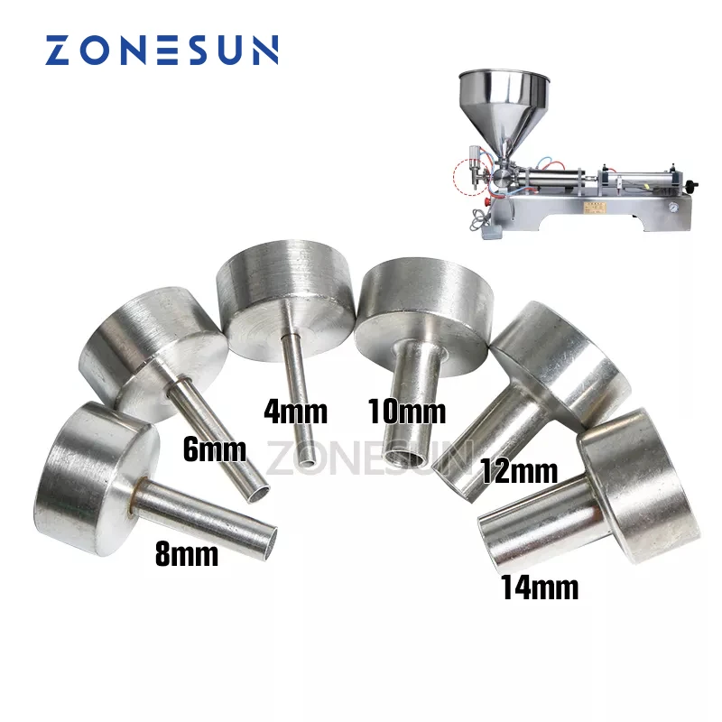 ZONESUN Liquid Paste Filling Machine Nozzle Parts for G1 4mm 6mm 8mm ...