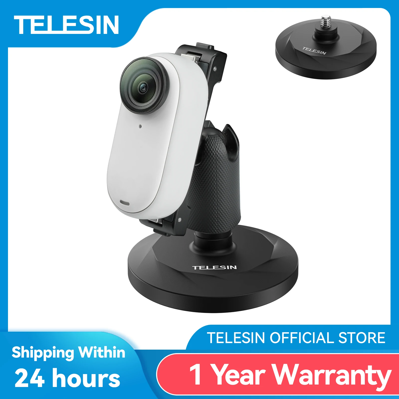TELESIN-Suporte-de-Suc-o-Magn-tica-Base-Action-Camera-Holder-Acess-rios ...