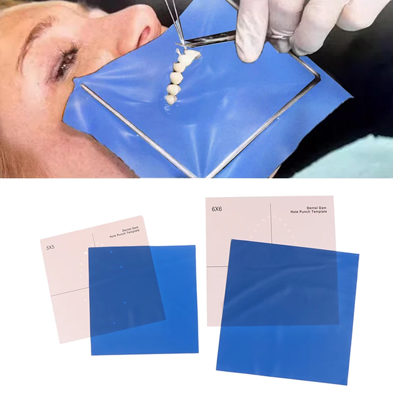 36-54sheet-Set-Dental-Rubber-Dam-Shee-Natural-Latex-Rubber-Barrier-Dams ...