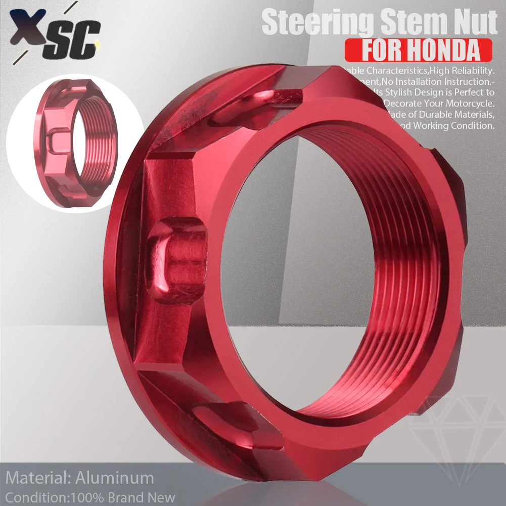 Motorcycle-Steering-Stem-Nut-Screw-For-Honda-CR-CRF-XR-R-85R-CRMCRF ...