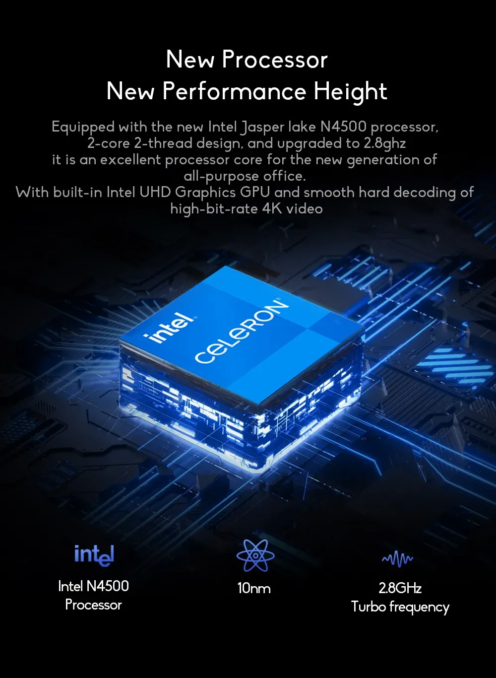 DERE R14 Laptop 14-inch Intel Celeron N4500 IPS Full HD 12GB RAM ...