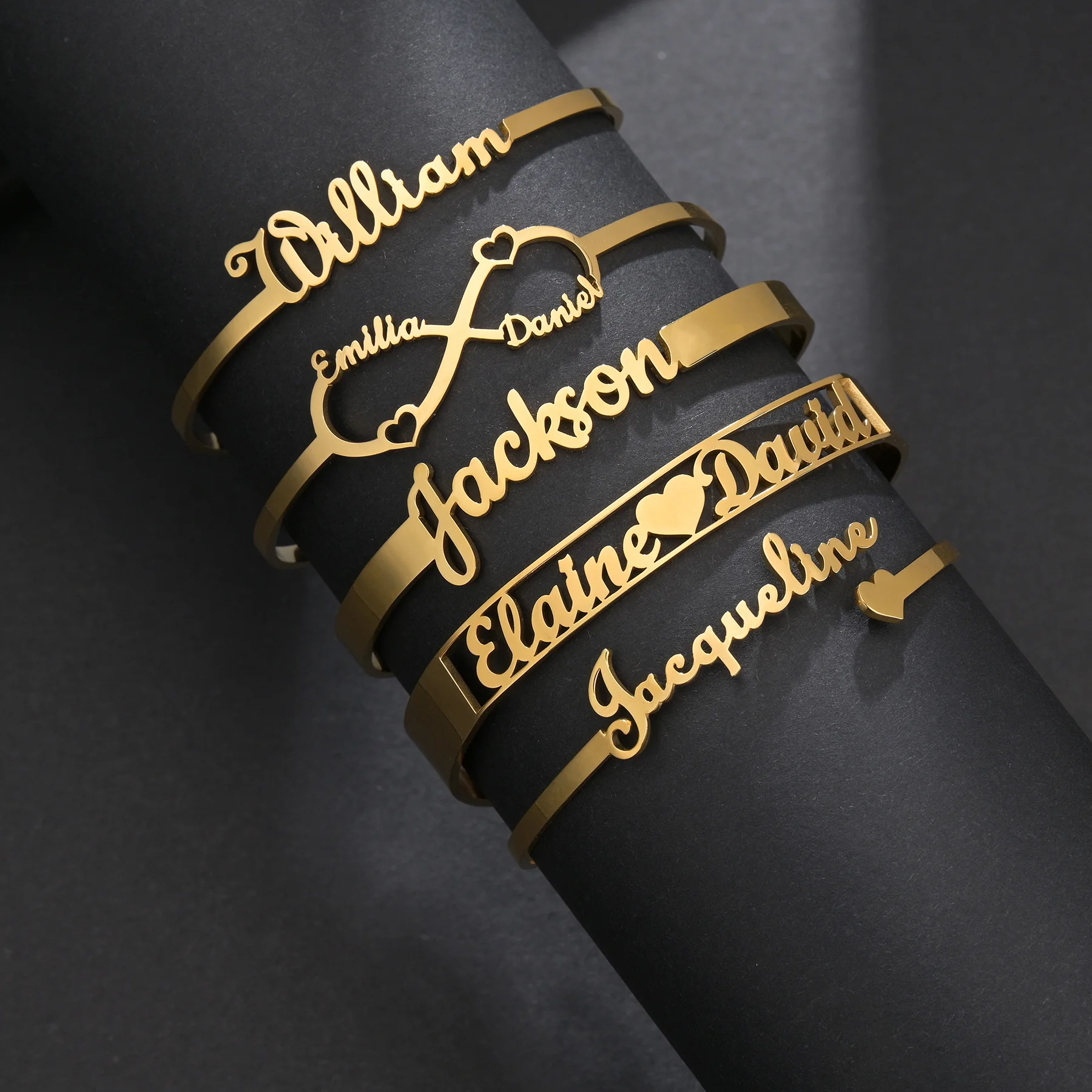 Romantic-Customized-Letters-Name-Bracelet-for-Women-Men-Stainless-Steel-Jewelry-Personalized ...