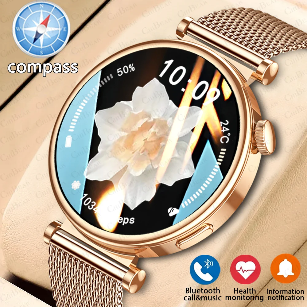 Compass-Watch-Smart-Watch-Women-41mm-1-36-AMOLED-360-360-HD-Sreen ...