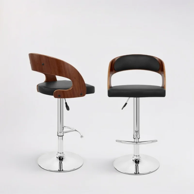 Creative bar stool lift chair rotating bar chair fashionable leather ...