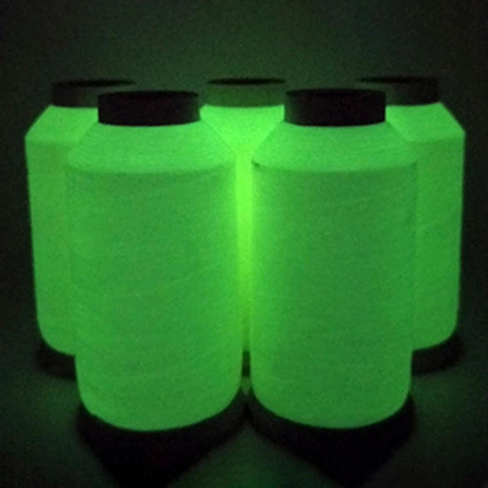 1 Roll Embroidery Yarn Thread Glow in The Dark Recyclable DIY Polyester ...