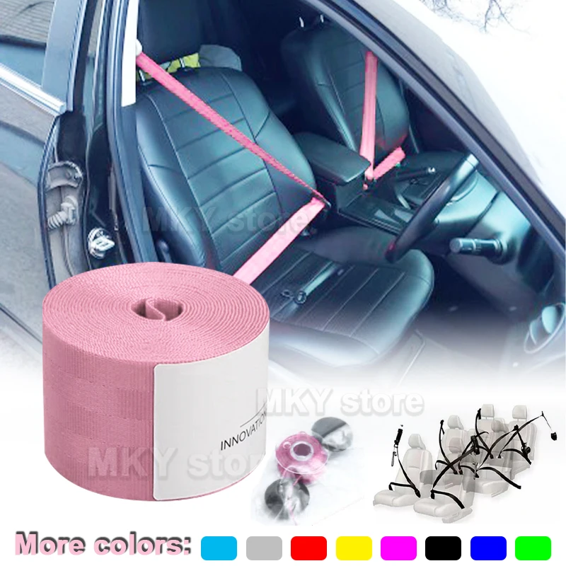 Auto 3.6 Meters Strengthen Seat Belt Webbing Fabric Racing Car Modified ...