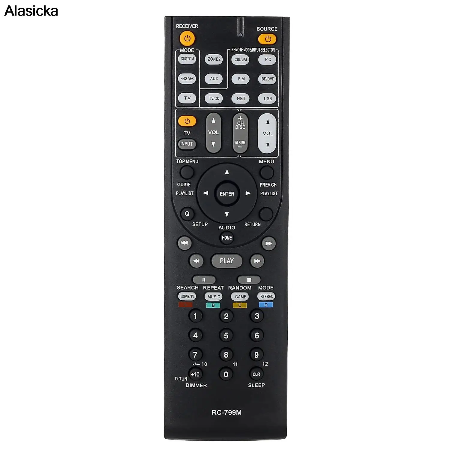 Remote control For ONKYO AV RC 799M RC 737M RC 834M/RC 735M RC 765M TX NR414 TX NR515 TX NR717 ...