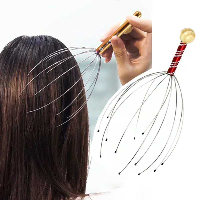 Scalp-massager-pressure-release-massage-claw-stainless-steel-acupoint ...