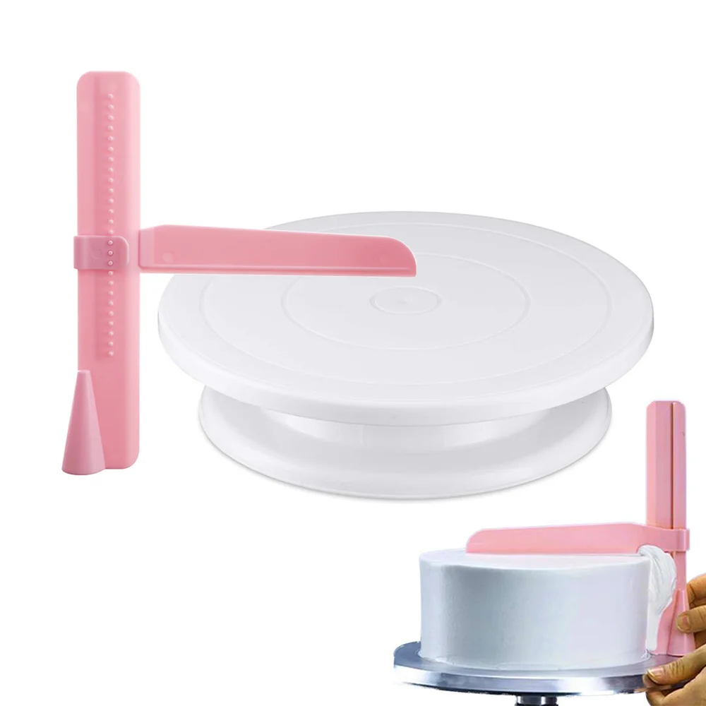 11-Inch-Cake-Turntable-Rotating-Decorating-Stand-With-Adjustable-Icing ...