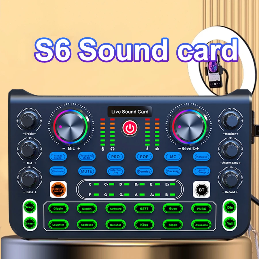 Sound-Mixer-Board-Live-Sound-Card-for-Live-Streaming-Voice-Changer ...