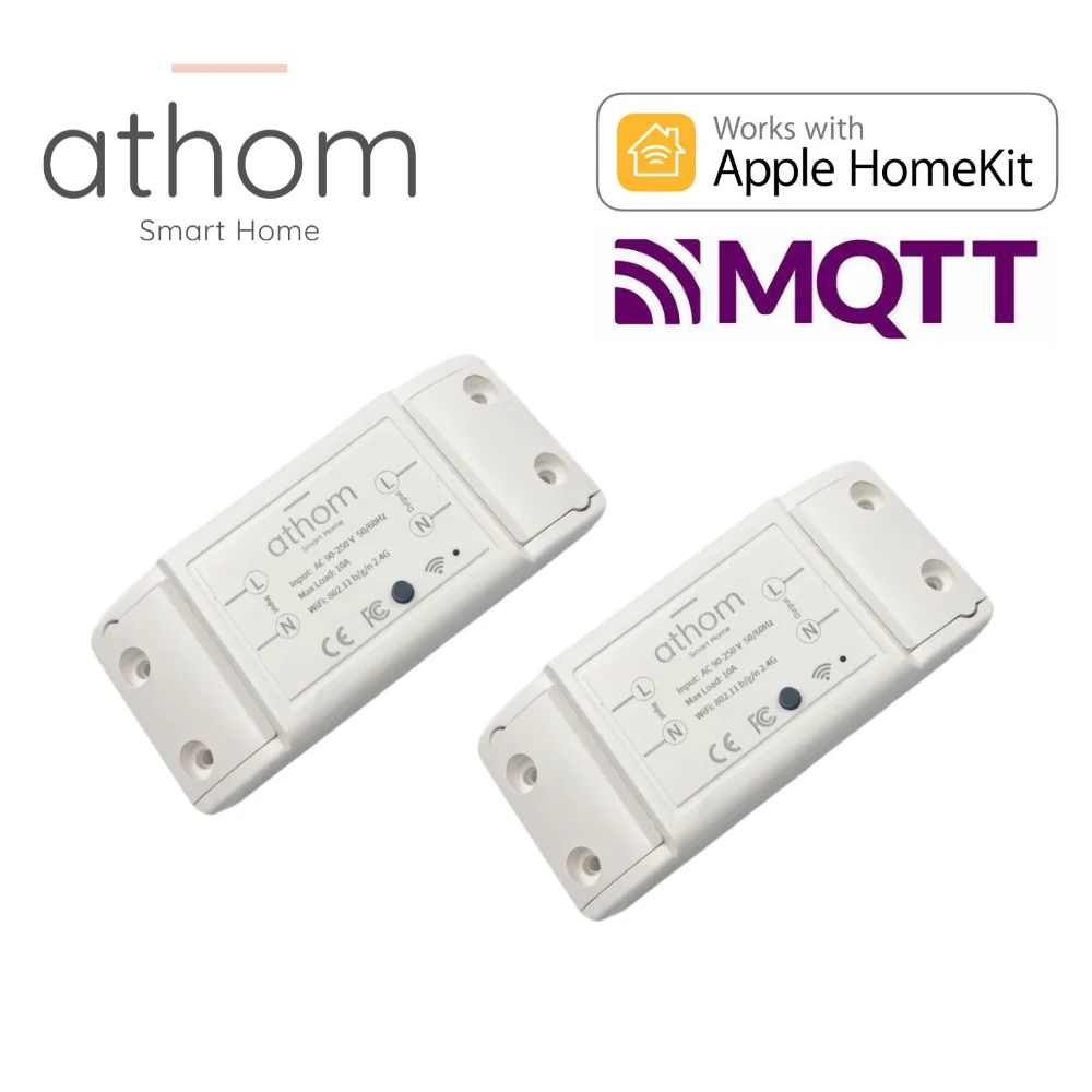Athom Homekit Wifi Smart Relay Switch Remote Control Siri Voice ...