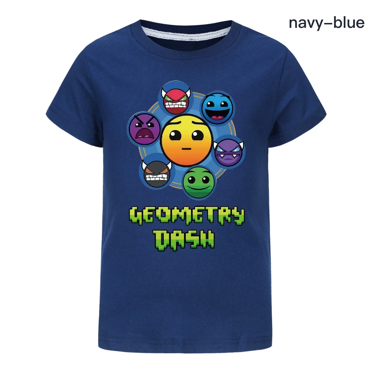 Game Geometry Dash T Shirt Print Cartoon Casual Summer Boys T Shirt ...