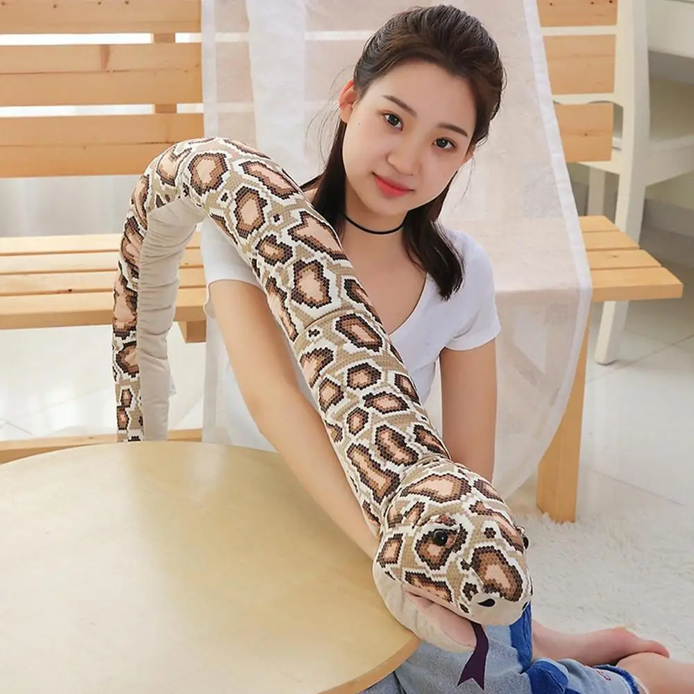 Big Snake Stuffy 59in Snake Puppet Comfortable Realistic Snake Natural ...