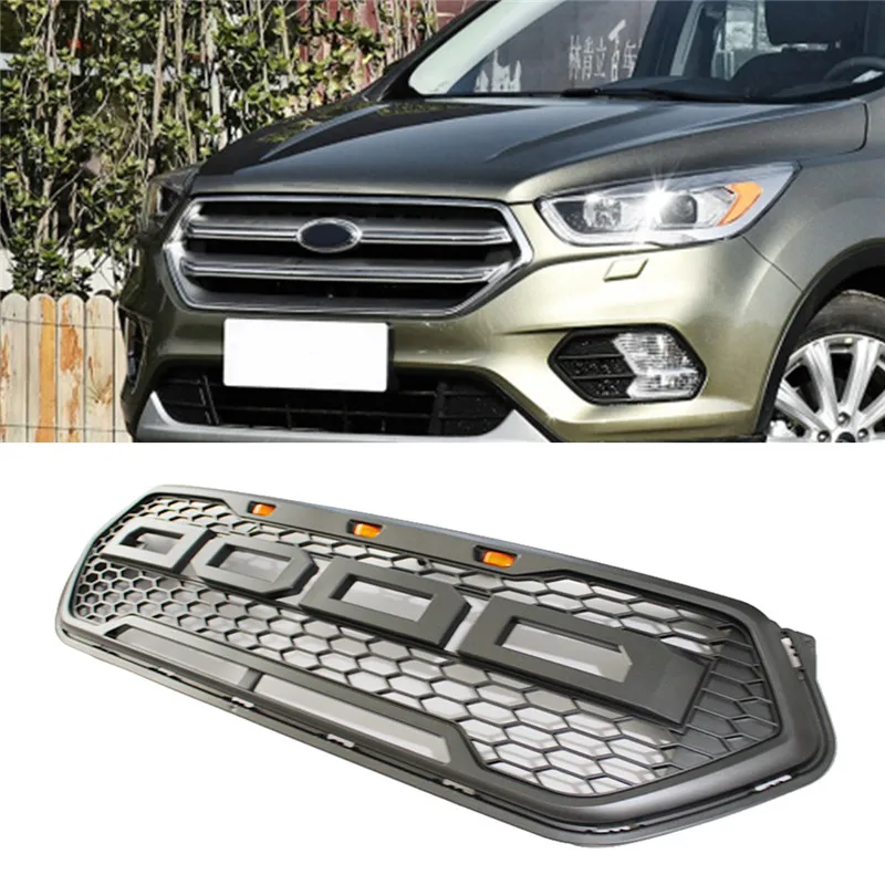 Gray-Black-Front-Bumper-Grille-For-Ford-Escape-Kuga-2017-2019-Car ...