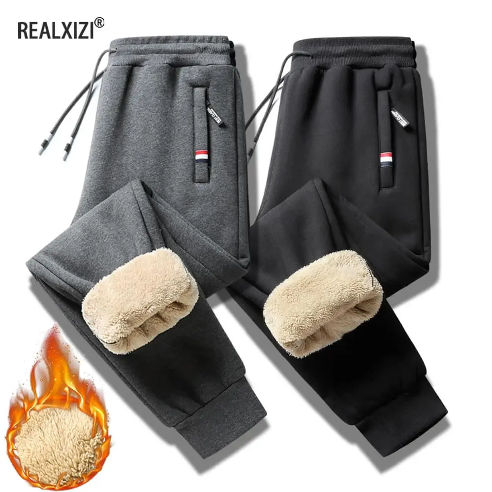 Winter-Lambswool-Warm-Pants-Men-Thick-Sweatpants-Fitness-Sportswear ...