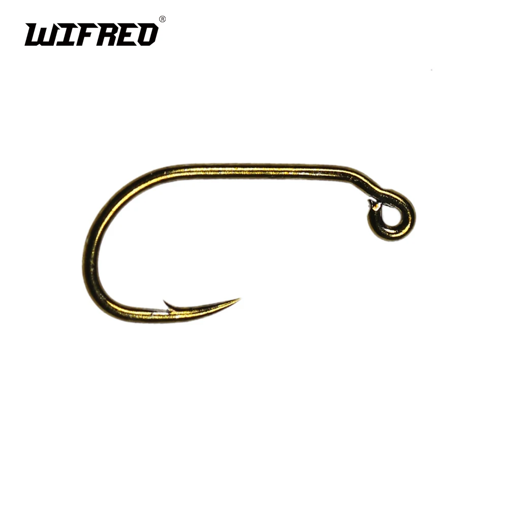 Wifreo-30pcs-60-Degree-Barbed-Jig-Fly-Tying-Hook-Wide-Gap-Trout-Fishing ...