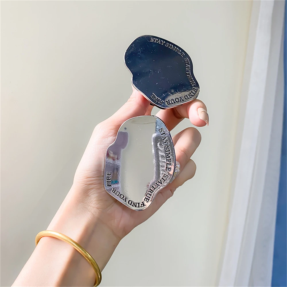 Korean Grip Holder Iphone Irregular | Ring Holder Mobile Mirror - 3d ...