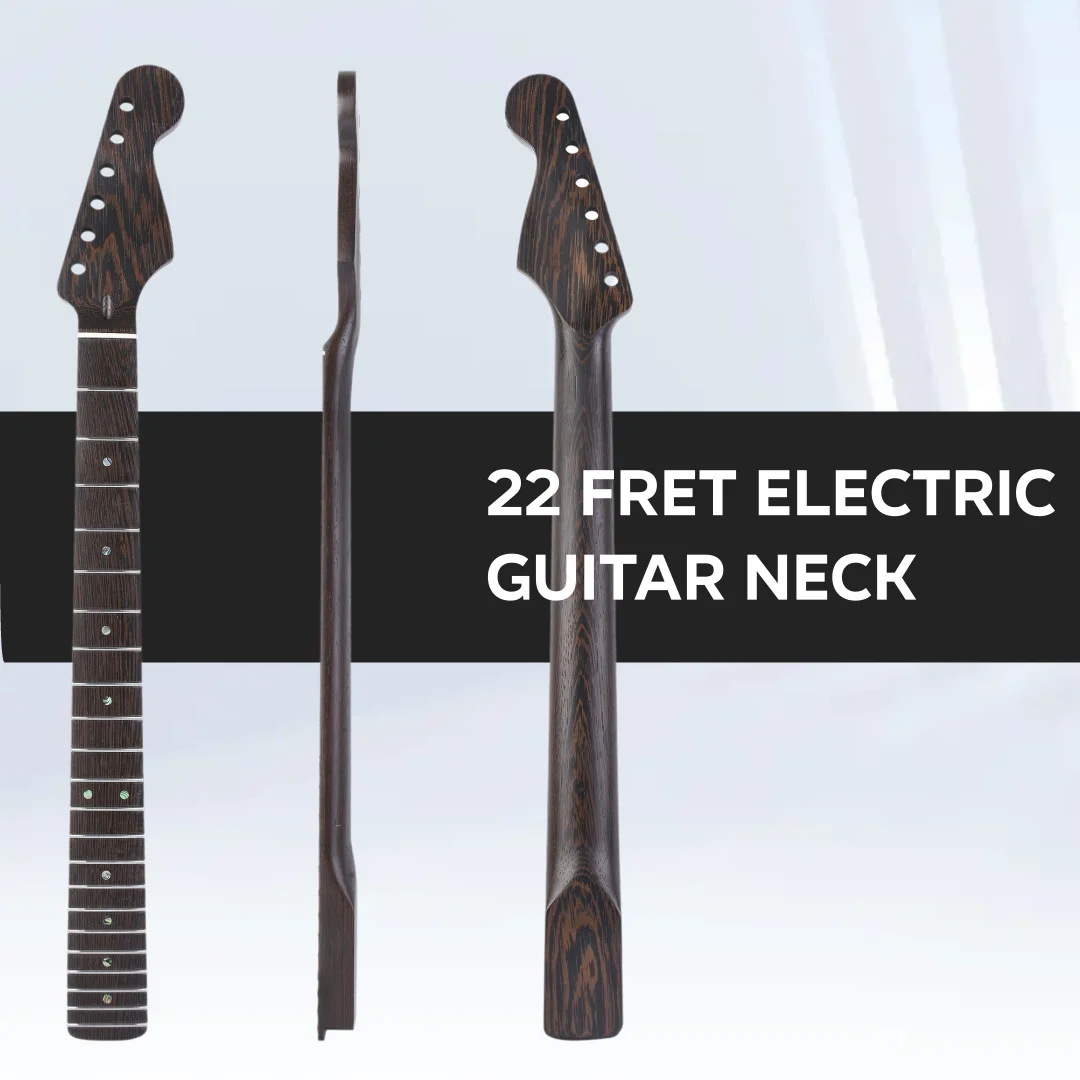 Matte-22-Fret-Electric-Guitar-Neck-Chicken-Wing-Shank-Colored-Shell ...