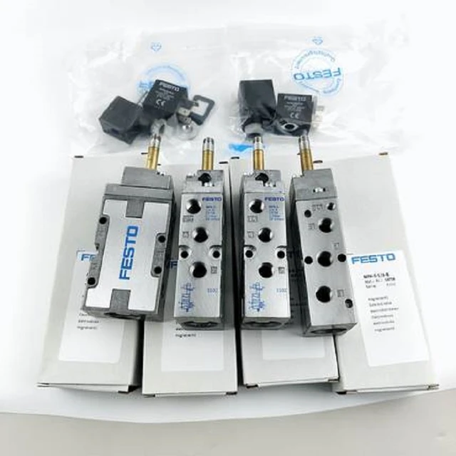 FESTO Original Dual Electric Control Solenoid Valve, 52% OFF