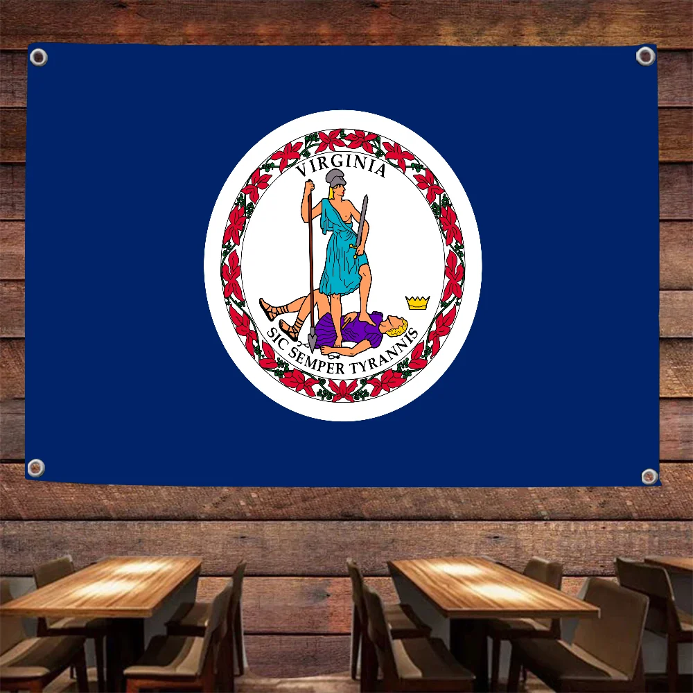1pc-USA-Virginia-Flag-Flags-And-Banners-Four-Hole-Flag-Polyester ...