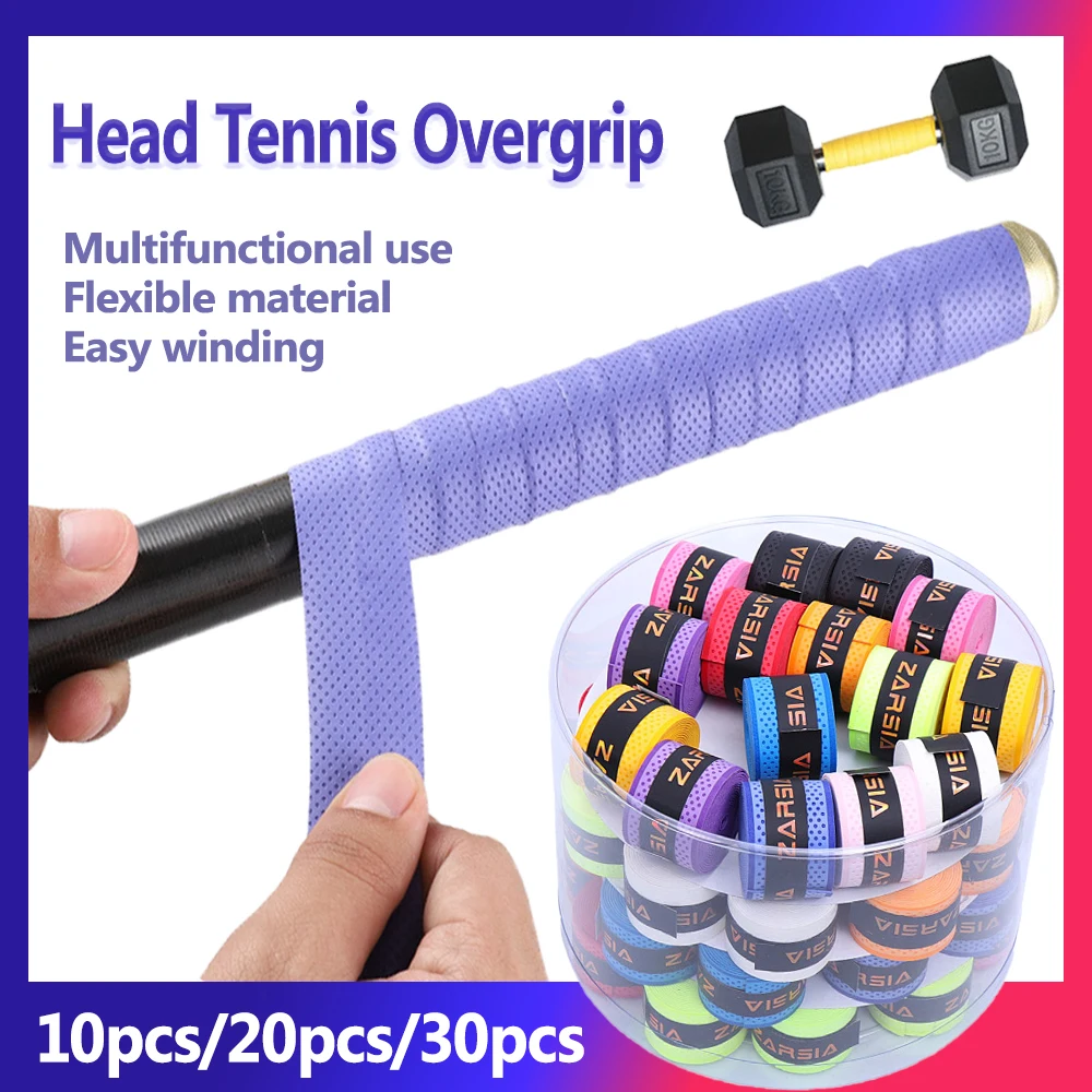 10 30pcs Anti Slip Original Head Overgrip Tennis Racket Grips Padel 10 30pcs Anti Slip Original Head Overgrip Tennis Racket Grips Padel